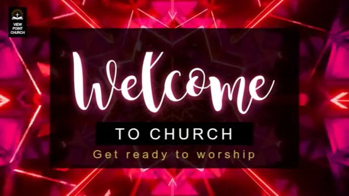 Copy of Neon Welcome To Church Flyer | Modern Worship Service ...